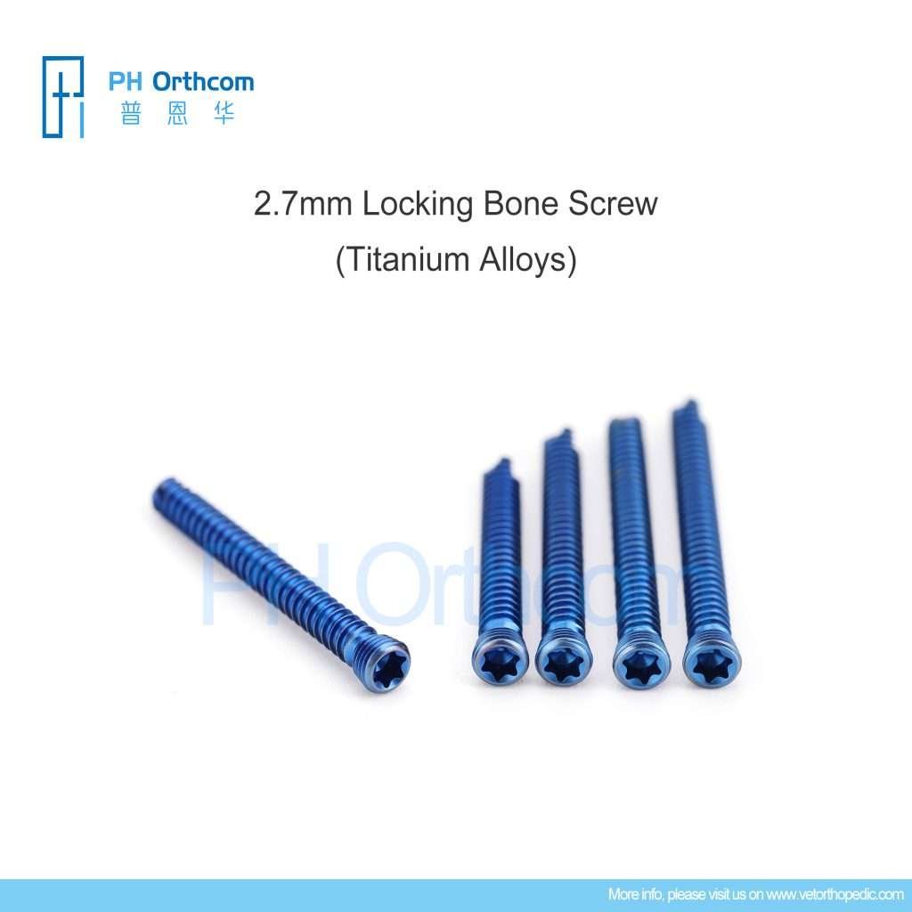 2.7mm Titanium Locking Screws, Stardrive, T8, Small Animal Orthopeadics ...