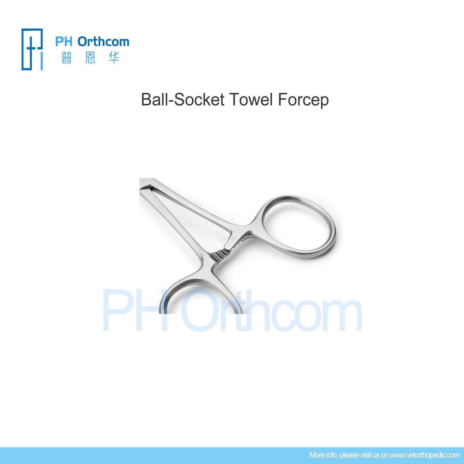Ball-Socket Towel Forcep - PH Orthcom-Veterinary Orthopaedic Implants ...