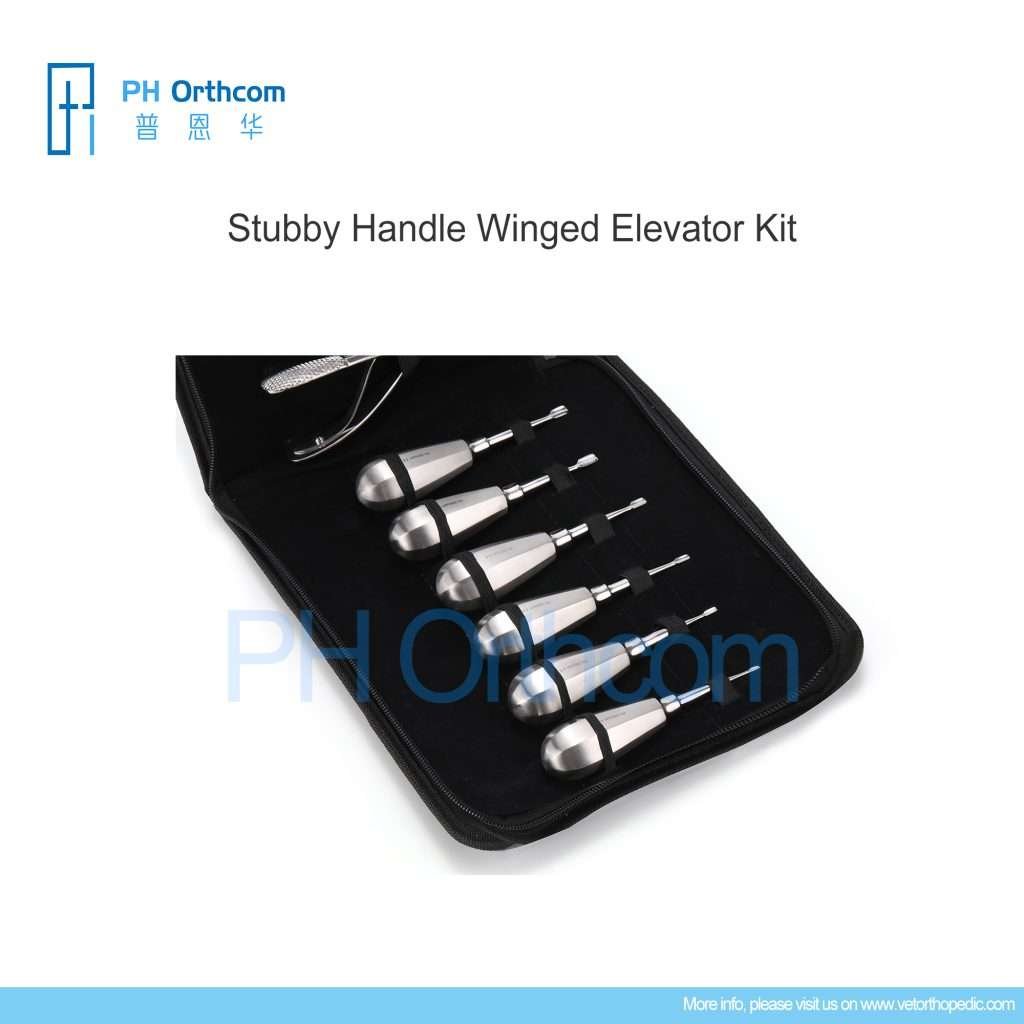 Stubby Handle Winged Elevators Kit - PH Orthcom-Veterinary Orthopaedic ...