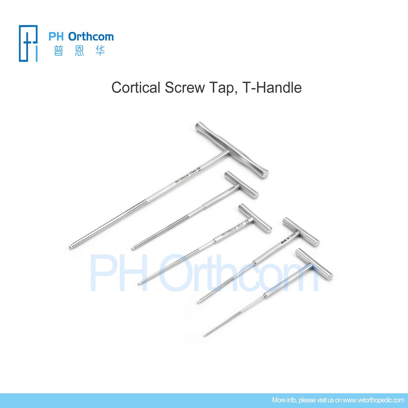 Cortical Bone Taps, T-Handle - PH Orthcom-Veterinary Orthopaedic ...