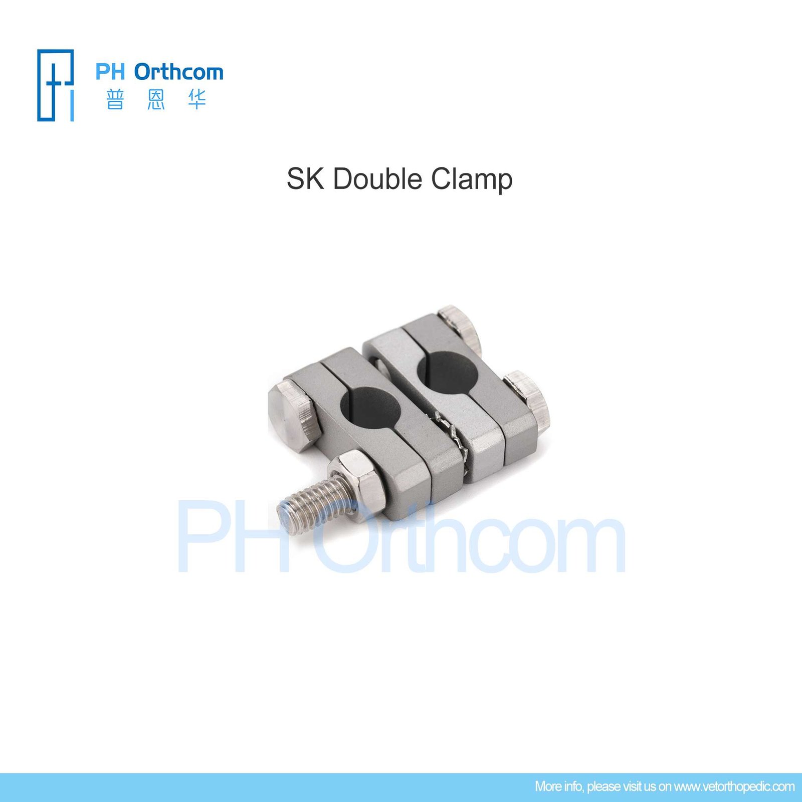 SK Double Clamp - PH Orthcom-Veterinary Orthopaedic Implants Manufacturer